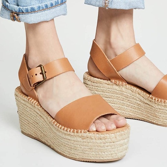 Soludos | Shoes | Soludos Minorca Platform Nude Wedge Espadrille Sandal ...